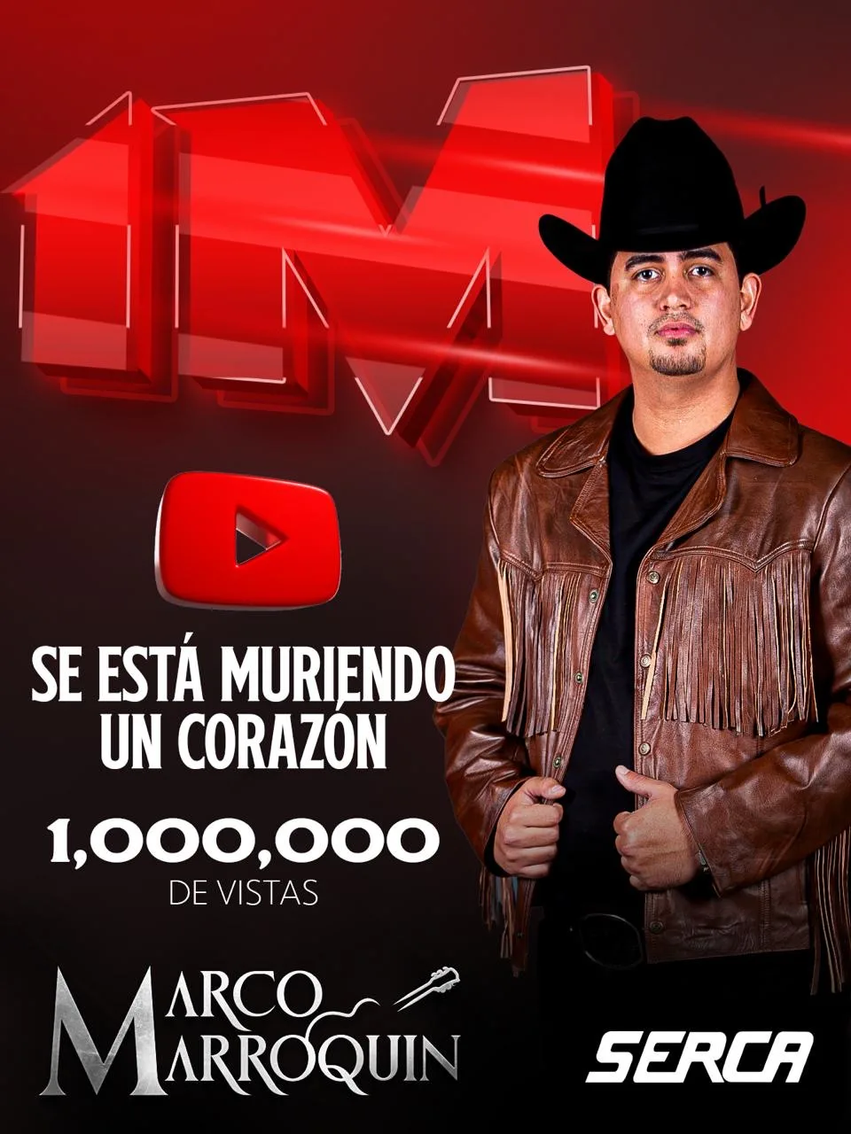 Marco Marroquín celebra un millón de reproducciones en YouTube con “Se ...